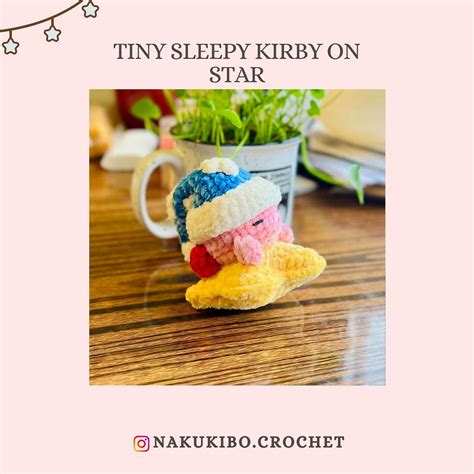 Free Pattern Tiny Sleepy Kirby On A Star