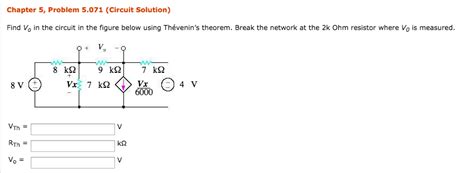Solved Find V O In The Circuit In The Figure Below Using Chegg Com