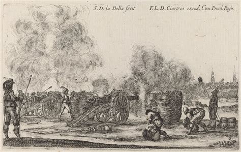 Firing The Cannons By Stefano Della Bella Fine Art Print