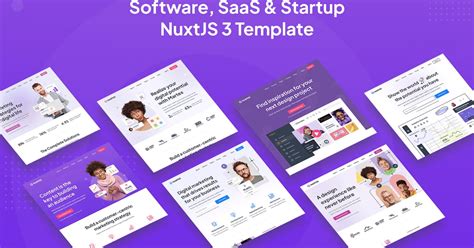 Martex Software Saas And Startup Nuxtjs 3 Site Templates Ft Creative