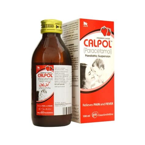 Calpol Paed 100ml Susup Pack Size X 1 Khalid Pharmacy Online