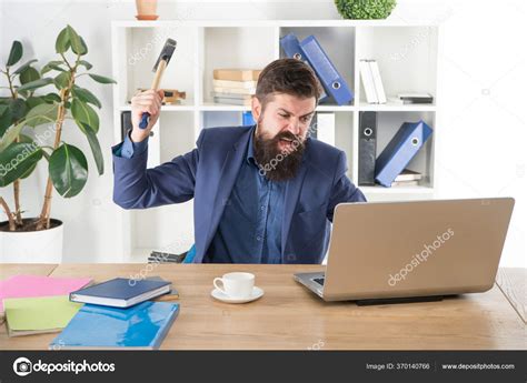 Frustrated Person Computer