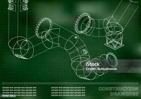 건물 금속 구조 체적 구조 3d 디자인 3차원 형태에 대한 스톡 벡터 아트 및 기타 이미지 3차원 형태 개발 건설 산업