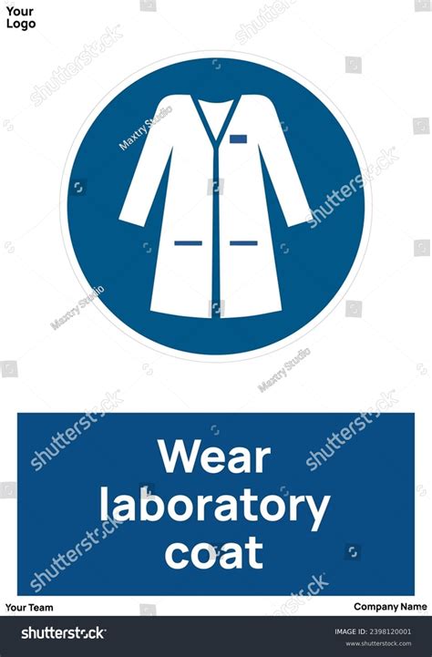 Wear Laboratory Coat Signs Symbols Standard Stock Vector Royalty Free