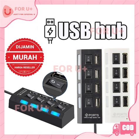 Jual Sambungan Usb Extension 4 Port Saklar Usb Hub 4 In 1 Sambungan