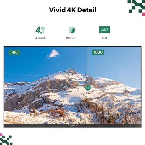 Sylvox 65 Smart Outdoor Tv Ultra Narrow Bezel 4k 1000 Nits Partial