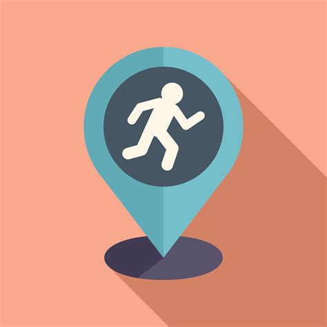 Runner App Location Icon Flat Vector Smart Watch 36512273 Vector Art At Vecteezy