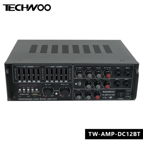 Professional Echo Mixing Mini Stereo Amplifier Karaoke System With Usb Sd Mmc Mp3 Bluetooth