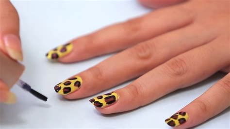 Diy Leopard Nail Art Design Step By Step Nail Art Tutorial Popxo