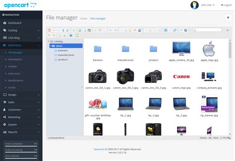 Opencart Extended File And Image Manager Elfinder