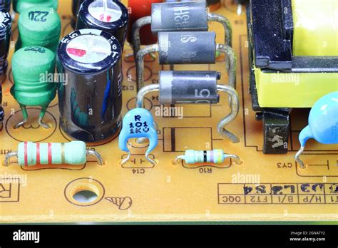 Diode In Electronic Circuit Board Analog Circuit Board System Repairing Maintenance