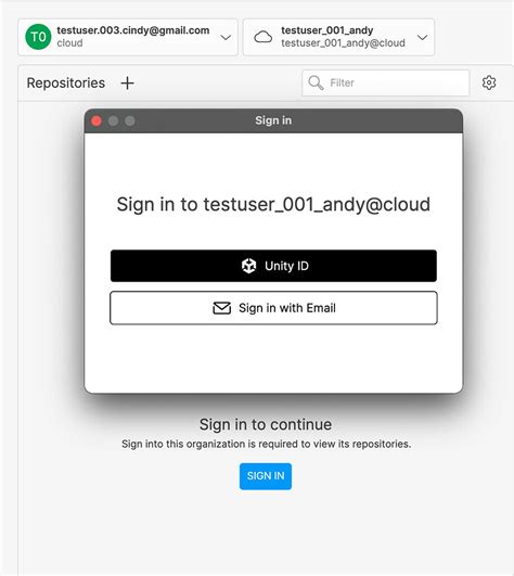 potential bug in plastic scm user management unity services unity