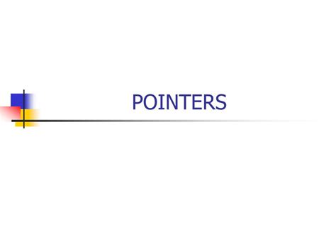 Pointers Ppt Download