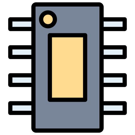 Microchip Generic Outline Color Icon