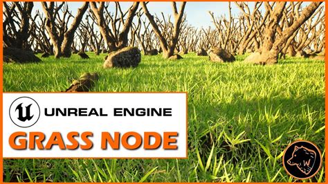 Landscape Material Grass Node In Unreal Engine Youtube