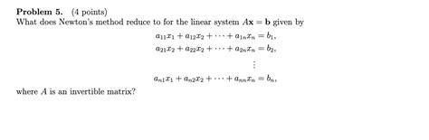 Solved Problem Points What Does Newton S Method Chegg Com