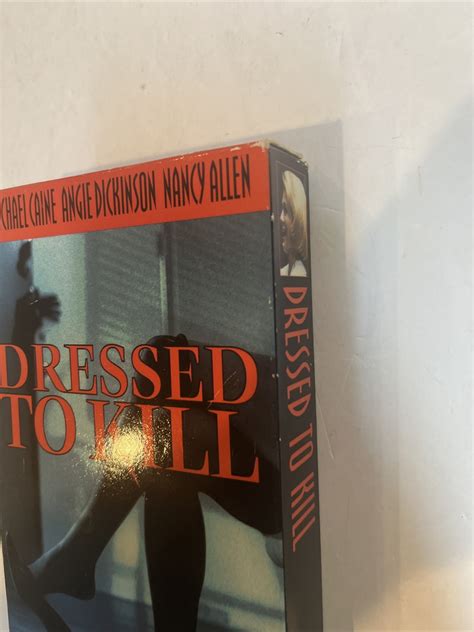 Dressed To Kill Vhs 1994 Michael Caine • Angie Dickinson • Nancy Ale