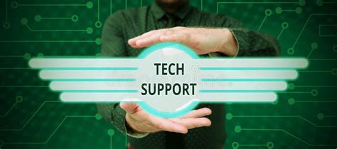 conceptual display tech support conceptual photo assisting individuals