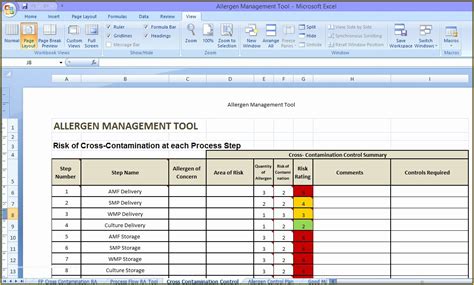 Sqf Internal Audit Template