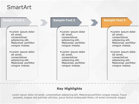 SmartArt Process Circle Arrows Steps PowerPoint Template