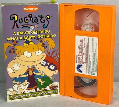 Nickelodeon Rugrats Vhs A Babys Gotta Do Rare Orange Vhs Etsy