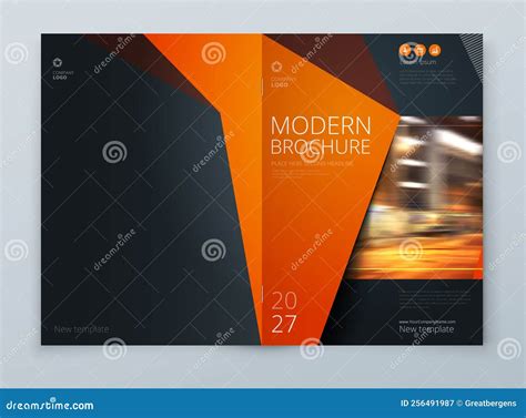 Brochure Template Layout Design Corporate Business Annual Report Catalog Magazine Mockup