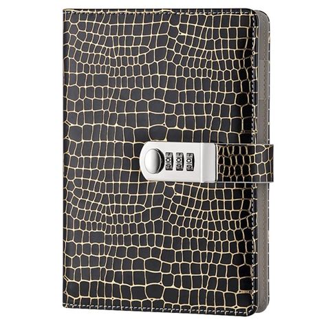 A5 Password Notebook Leather Travel Writting Diary Journal Notebook