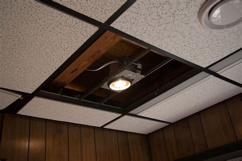 Diy Recessed Lighting Installation In A Drop Ceiling Ceiling Tiles Part