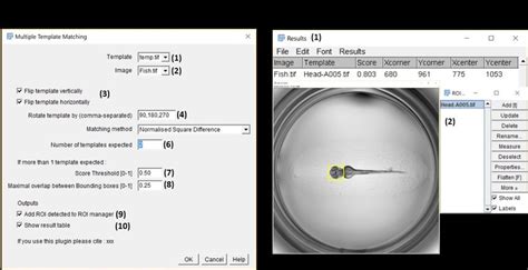 the multi template matching fiji plugin a graphical user interface for