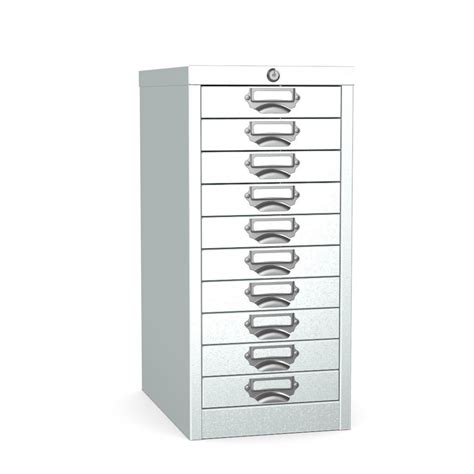 Silverline Locking Multidrawer 10 Drawer Mdur10lk Silver