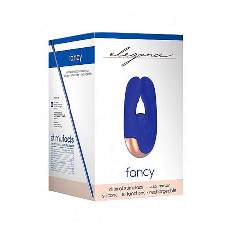 Elegance Fancy Dual Motor Clitoral Stimulator Blue