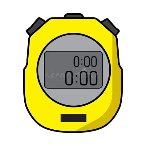 Color Stopwatch Icon Isolated On White Background Time Timer Sign