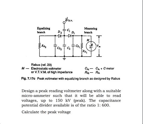 Solved Design A Peak Reading Voltmeter Along With A Chegg