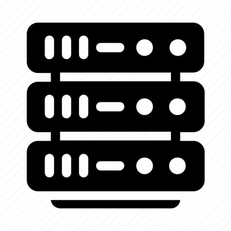 Data Center Database Hosting Center Server Web Hosting Icon