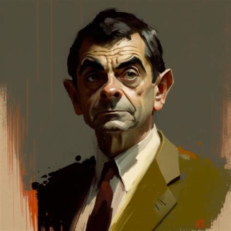 Mr Bean In The Art Style Of Charlie Bowater Mr Bean In The Art Style Of Charlie Bowater