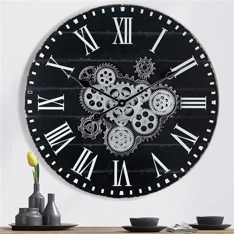 15 Industrial And Steampunk Wall Clocks With Real Moving Gears