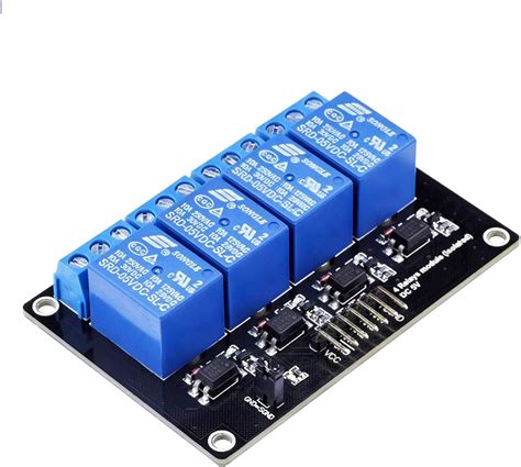 Buy RobotDyn Relay Module 4 Channels Operation 5V VC 10A 110VAC 250VAC 60VDC For Arduino
