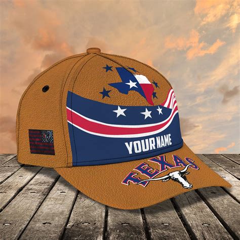 3d Classic Cap Texas Personalized Name Cap 03namashops