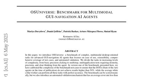 Osuniverse Benchmark For Multimodal Gui Navigation Ai Agents Ai For Dummies Understand The