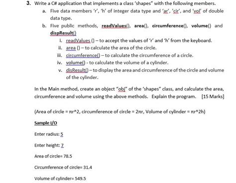 solved 3 write a c application that implements a class