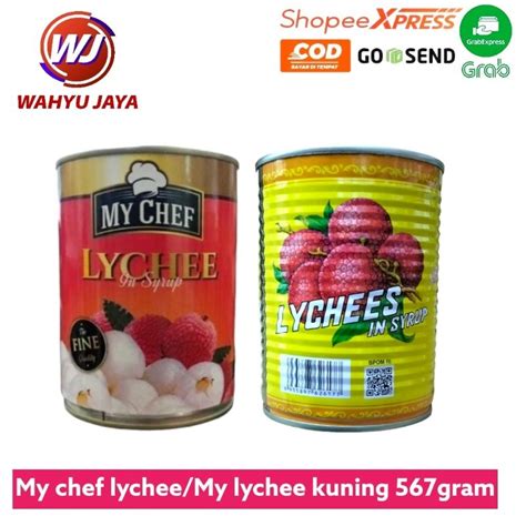 Jual My Chef Lycheemy Lychee Kuning 567grambuah Kaleng Shopee Indonesia