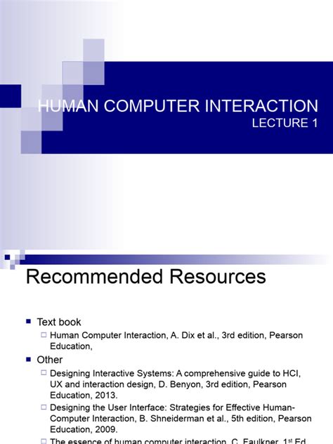 Hci Lecture 1 Pdf Visual Perception Eye