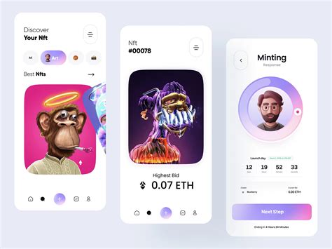 NFT Mobile App Design On Behance NFT Mobile App Design On Behance