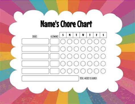 Age Appropriate Chores For 10 Year Olds With Chore Charts Worksheets