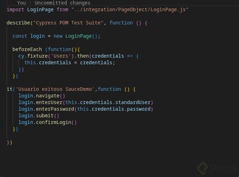 Page Object Model En Cypress