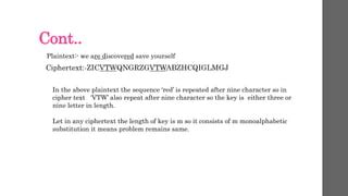 Substitution Cipher And Its Cryptanalysis PPTX