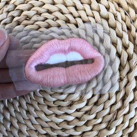 Exquisite Lip Patches Embroidered Lip Patches Mouth Patches That