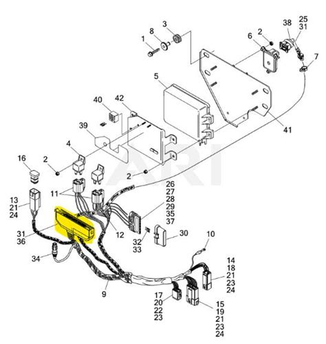 Nos Genuine Harley 1996 Touring 35 Way Ecm Connector Assembly 72353 95