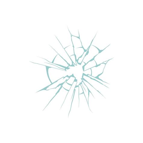 Premium Vector Set Of Broken Glass Vector Elements Crack