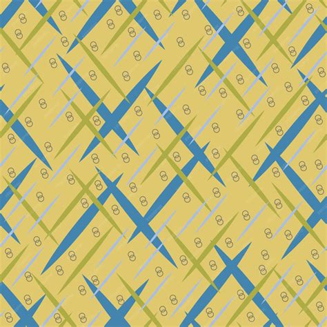 Premium Vector Decorative Abstract Seamless Background Of Intersecting Shapes For Design And